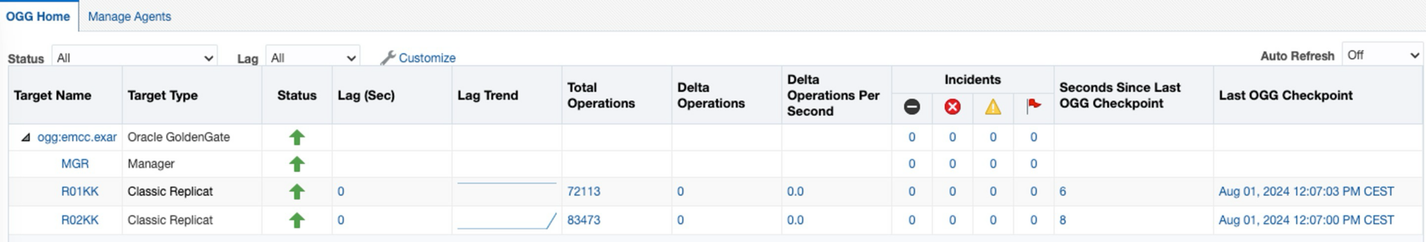 Monitor Oracle Goldengate With Oracle Enterprise Manager Data Engineering